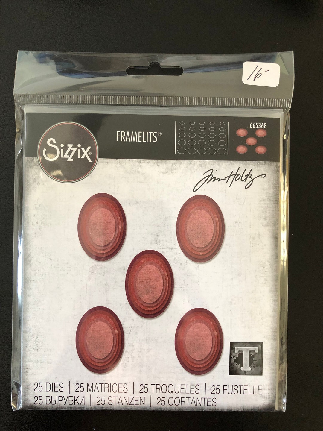 Tim Holtz Sizzix Die Stacked Tiles, Ovals - Etsy