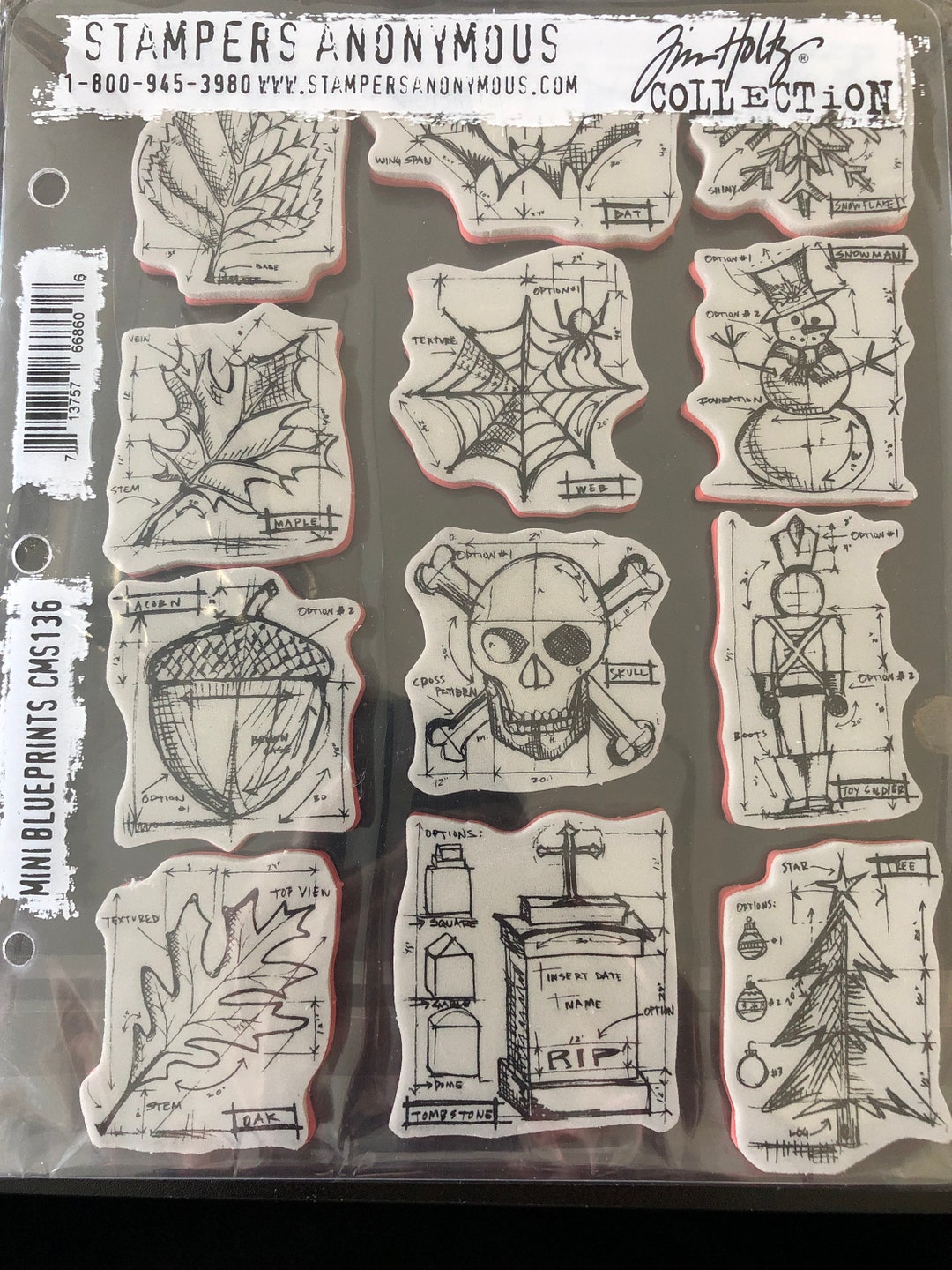 Tim Holtz Stampers Anonymous Mini Blueprints - Etsy