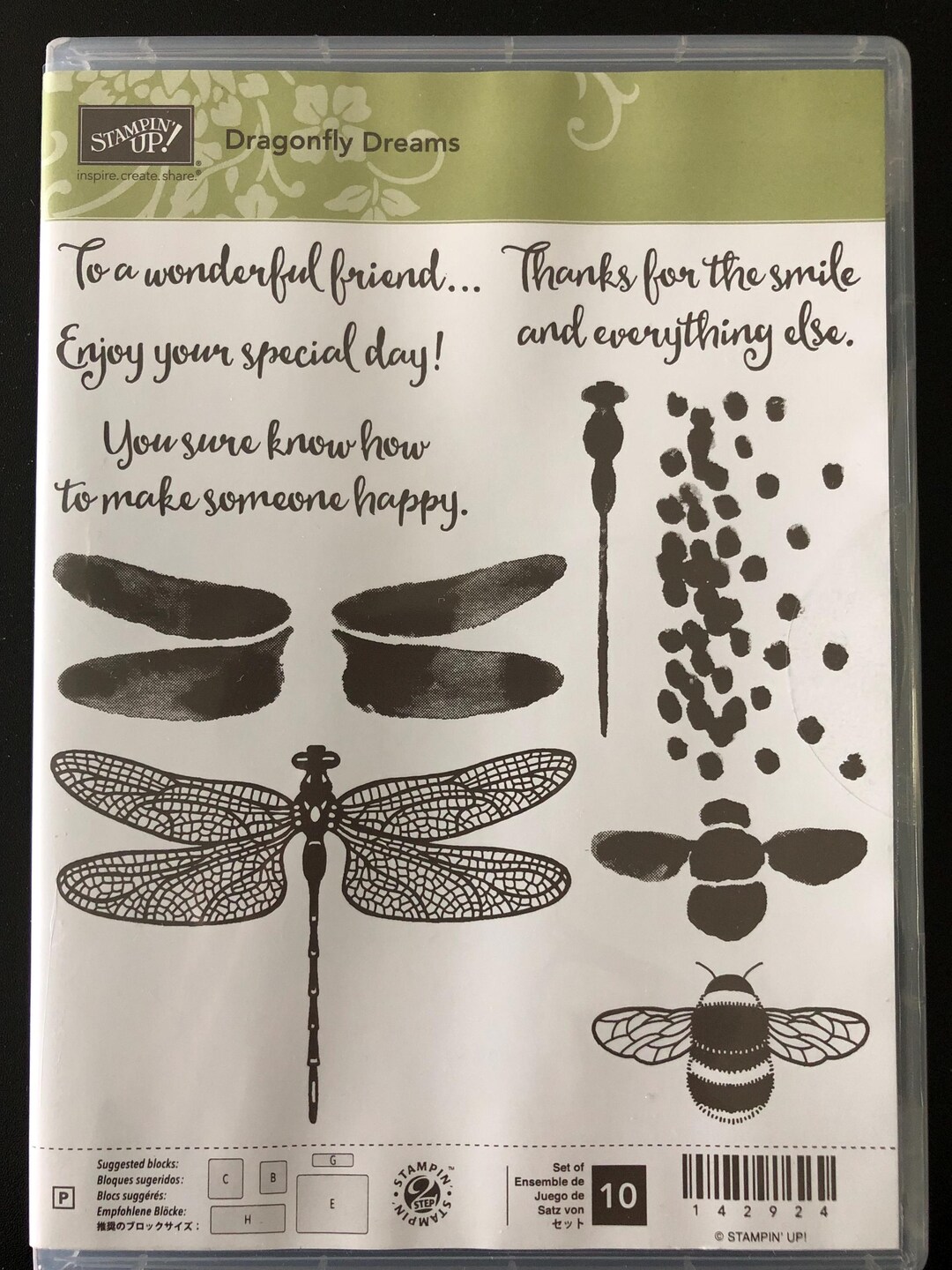 Stampin up Stamp Set Title Dragonfly Dreams & Die Set Title Detailed ...