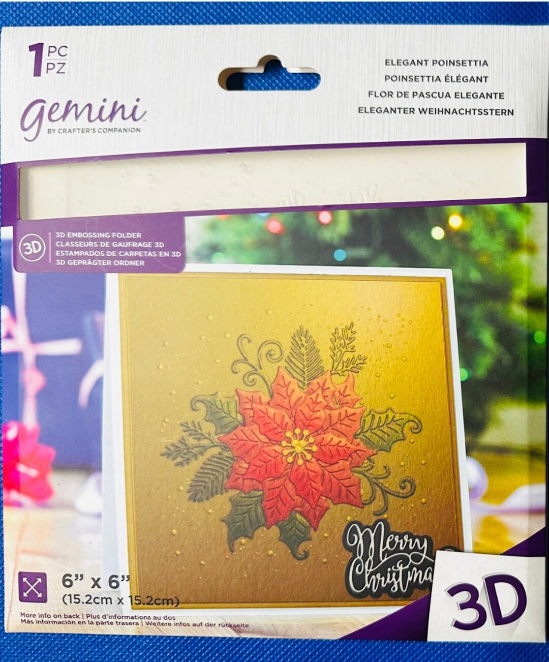Gemini 3D Embossing Folder Elegant Poinsettia - Etsy