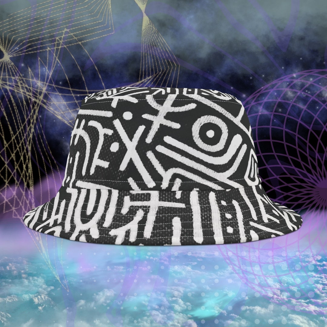 Sauce-script Bucket Hat AOP - Etsy