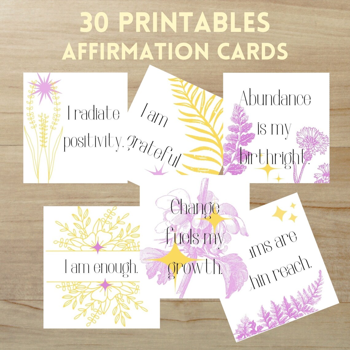 Self Love Affirmation Cards | Printable Affirmation Card Deck ...