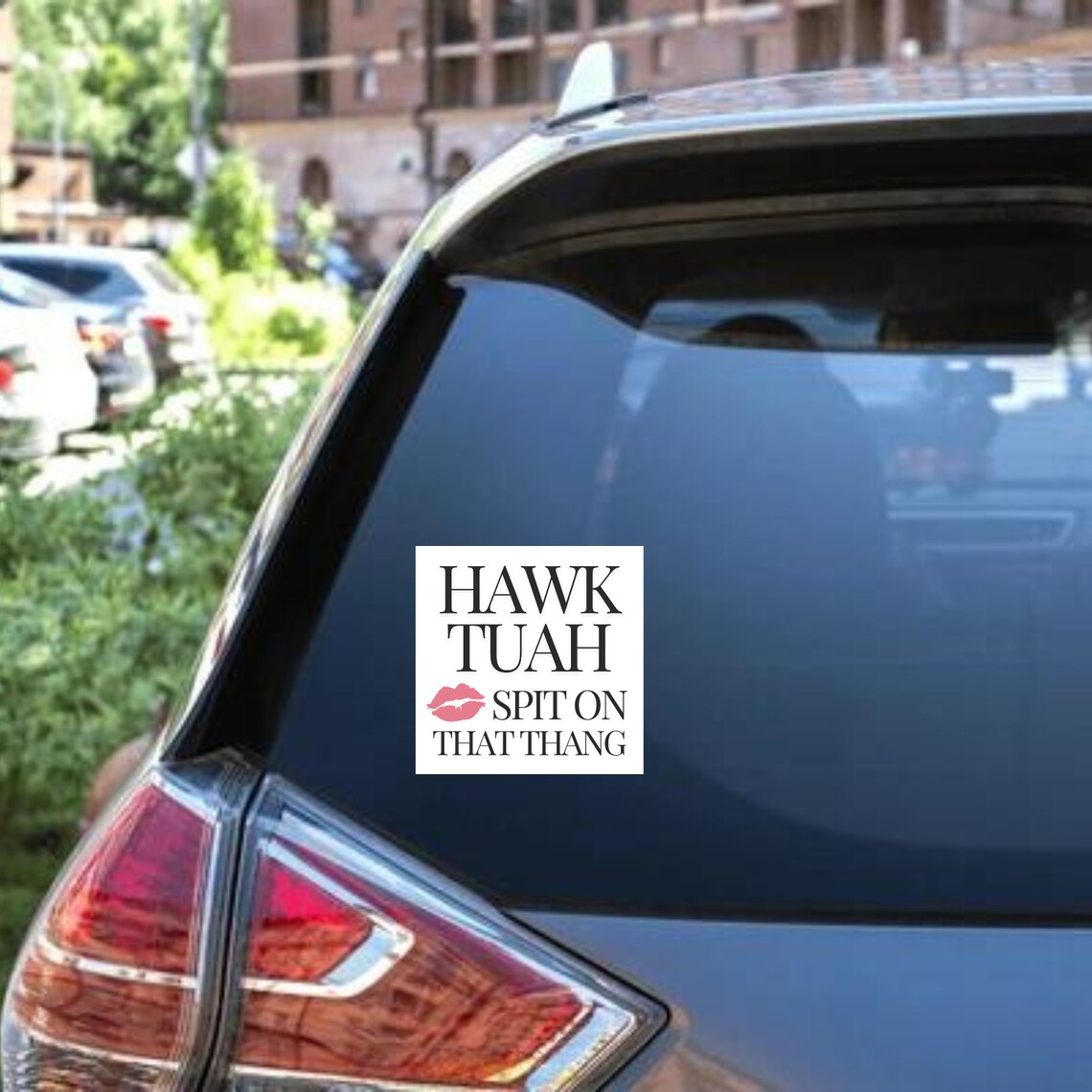 Hawk Tuah Spit on That Thang Sticker Truck Vinyl Sticker for Car Hawk ...