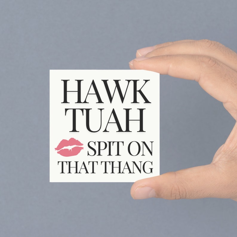 Hawk Tuah Spit on That Thang Sticker Truck Vinyl Sticker for Car Hawk ...