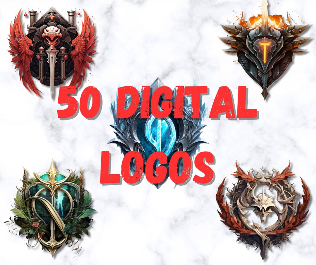 50 Fantasy Logo - Pack 1 - Etsy