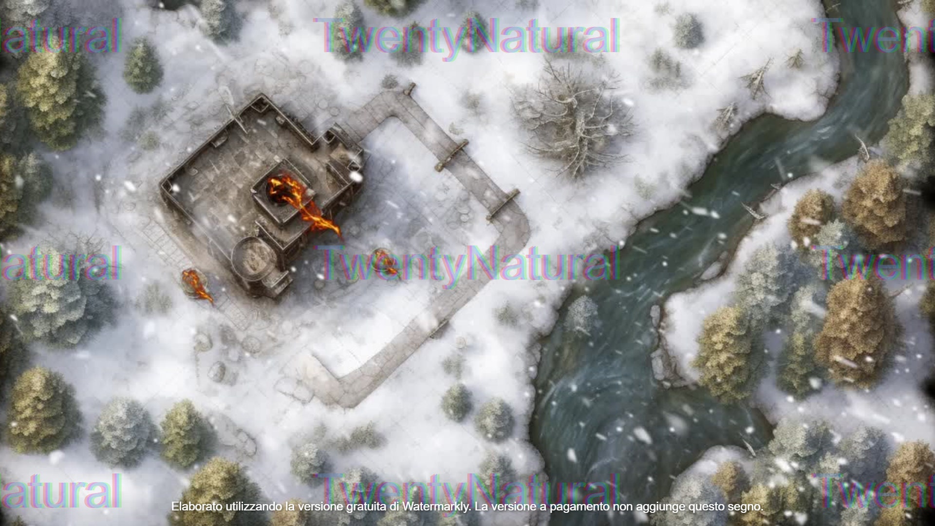 4 Snowy Forest ANIMATED Battlemaps - Etsy
