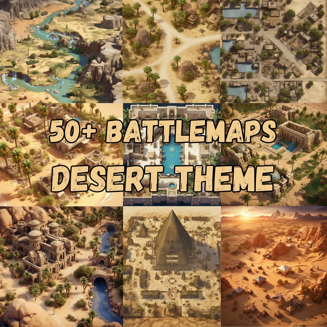 50+ DESERT Battlemaps - Desert Theme - Etsy
