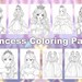 Princess Coloring Page, Anime Coloring Page, Anime Princess Color Page ...