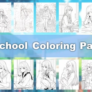 Anime School 30 Coloring Pages, Anime Highschool, Coloring Pages ...