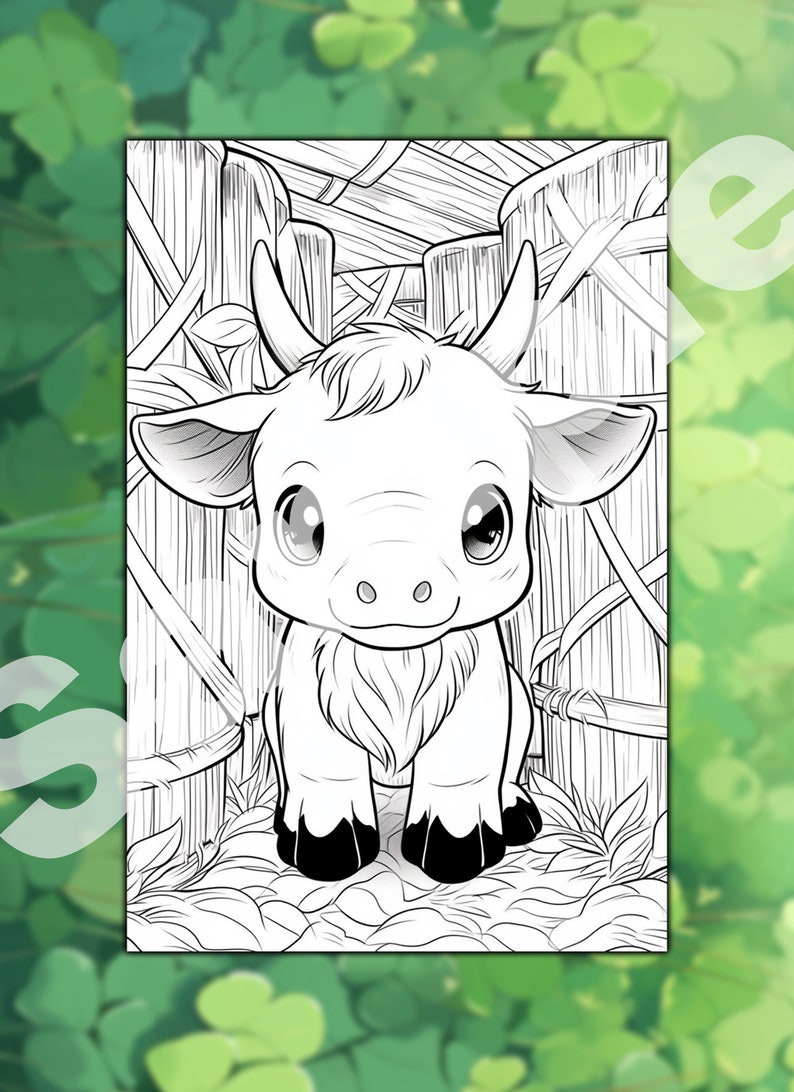 Kawaii Coloring Pages Animals, Cute Animals Coloring Page, Cozy ...