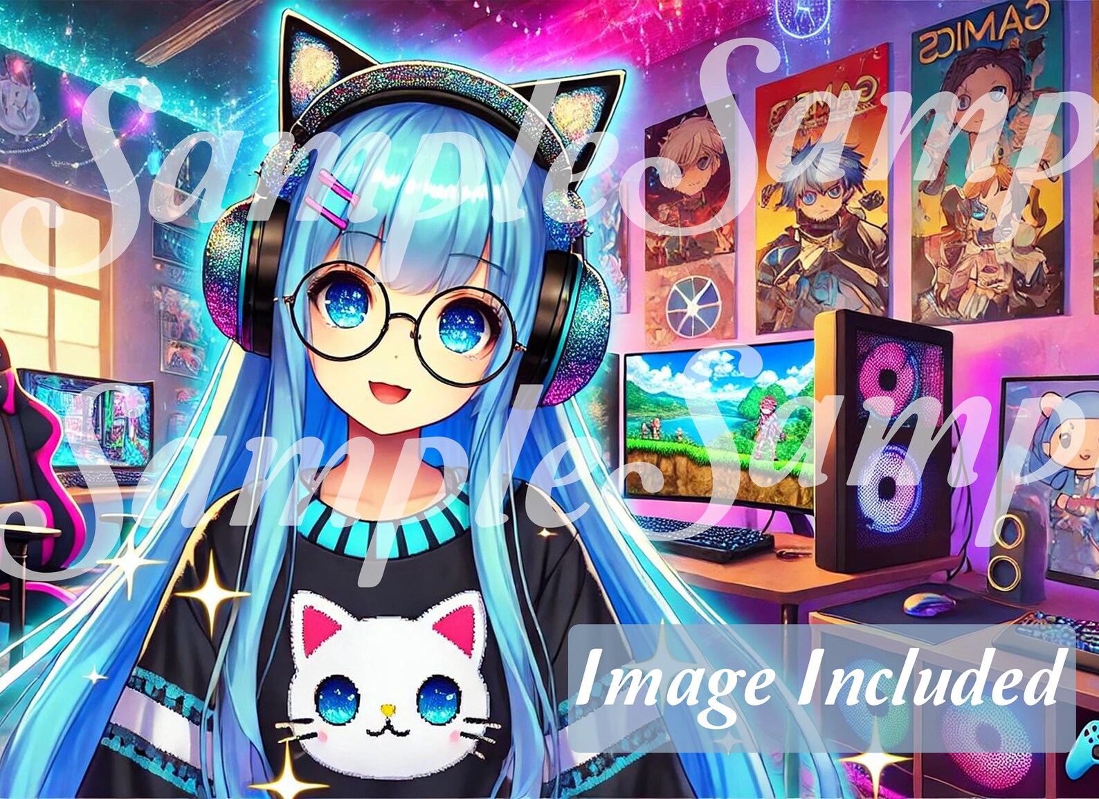 Wallpaper Streamer, Anime Streamer Wallpaper, Desktop Wallpaper, Gamer ...