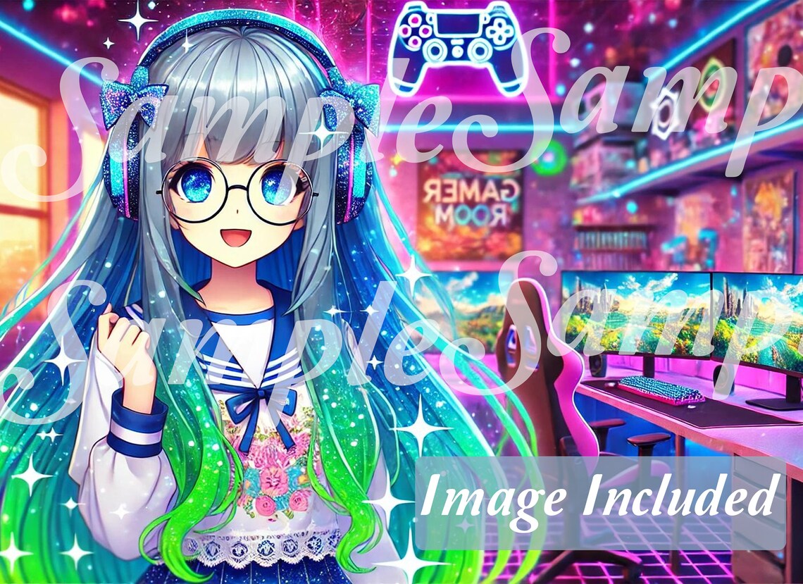 Wallpaper Streamer, Anime Streamer Wallpaper, Desktop Wallpaper, Gamer ...