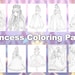 Princess Coloring Page, Anime Coloring Page, Anime Princess Color Page ...