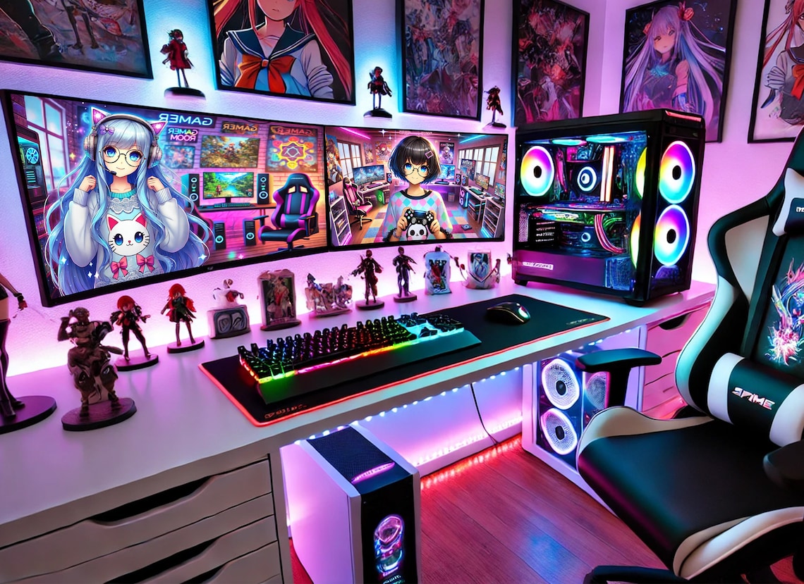 Wallpaper Streamer, Anime Streamer Wallpaper, Desktop Wallpaper, Gamer ...