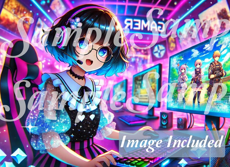 Wallpaper Streamer, Anime Streamer Wallpaper, Desktop Wallpaper, Gamer ...