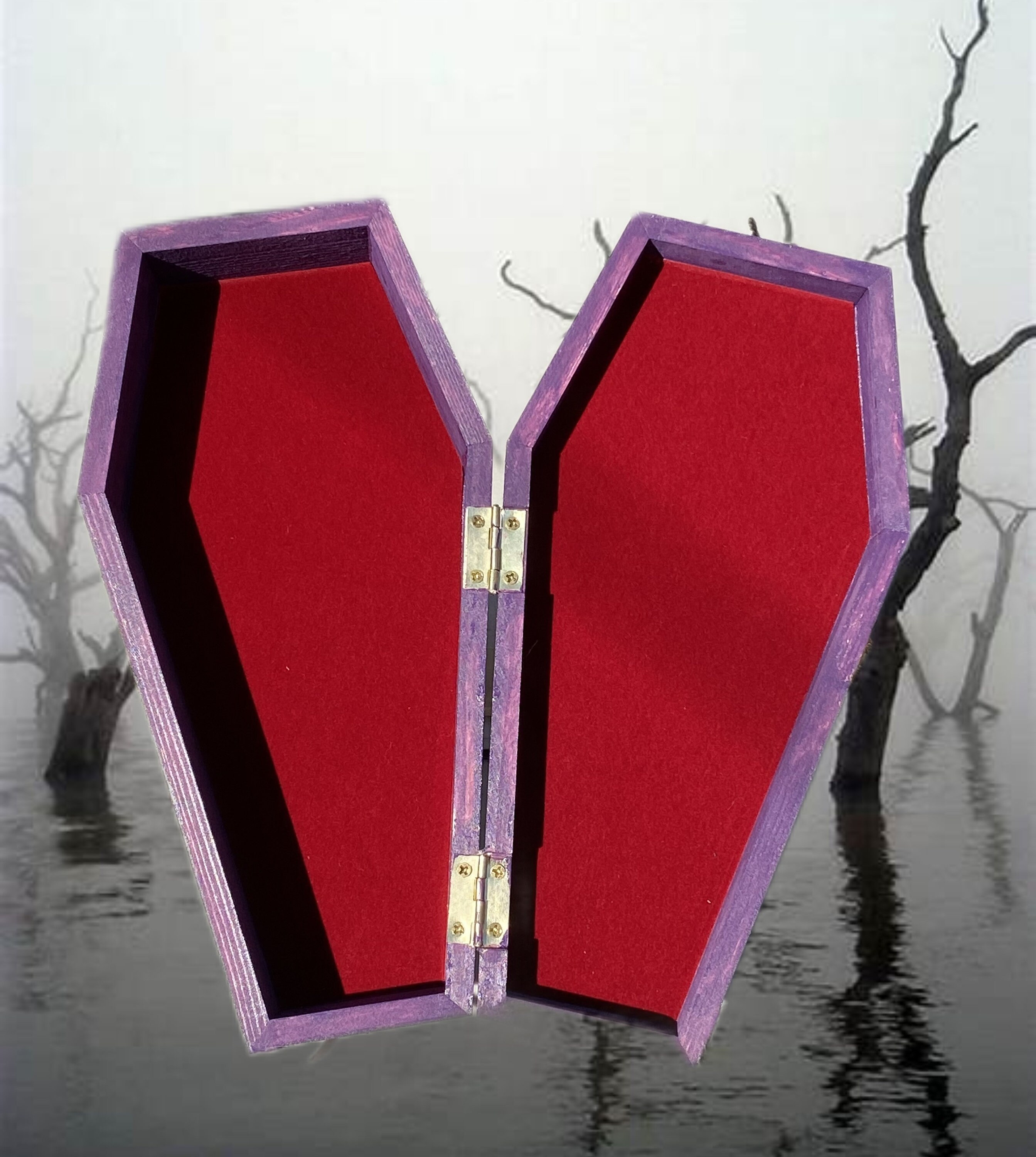 Wooden Coffin Jewelry Box - Etsy