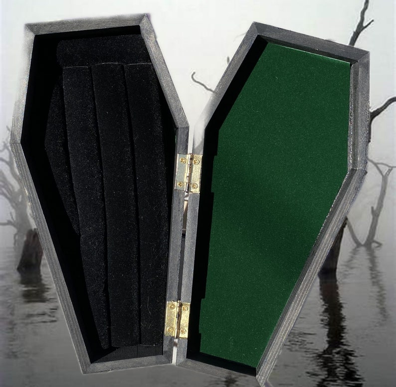 Wooden Coffin Jewelry Box - Etsy