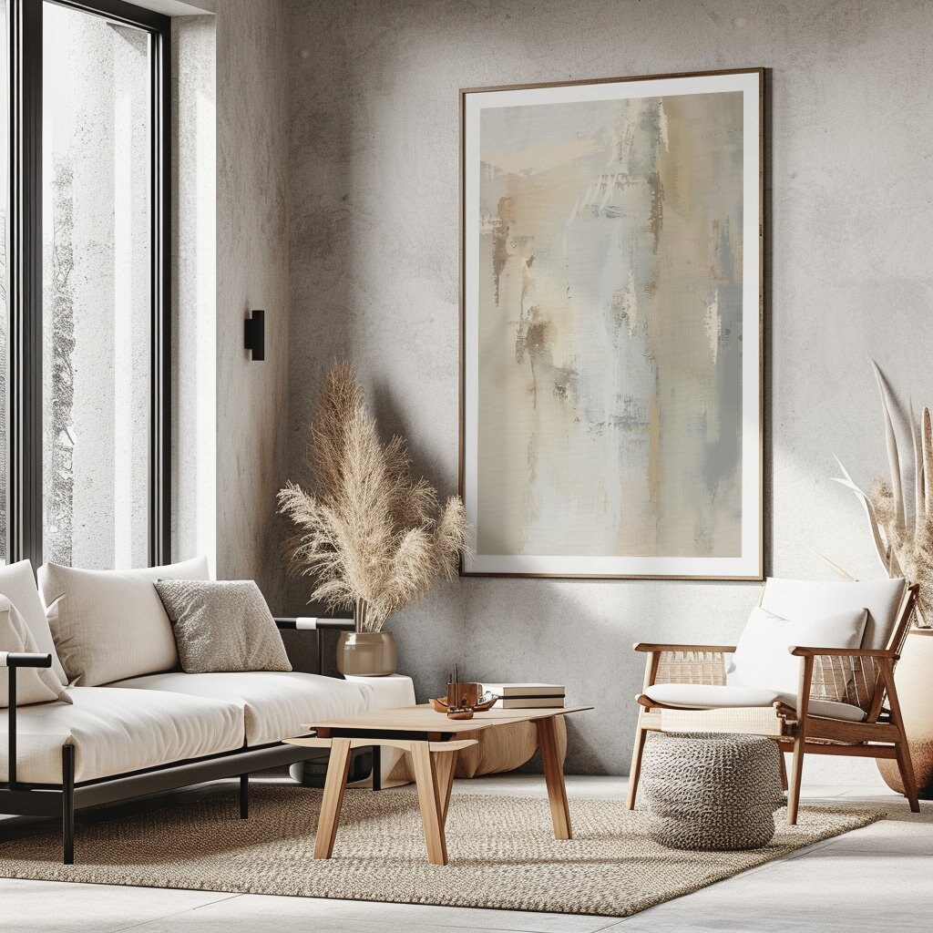 Natural Organic Print Japandi Wall Art PRINTABLE Home Decor ...