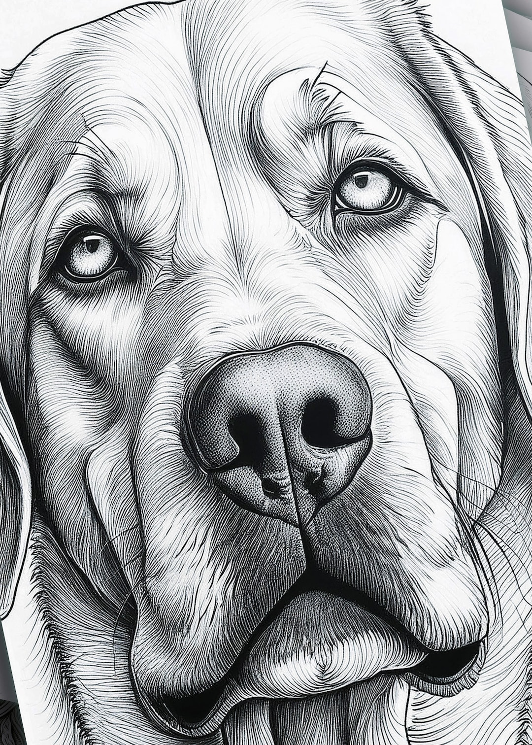 120+pages!! Coloring Pages Dog PRINTABLE Coloring Book DIGITAL DOWNLAOD ...