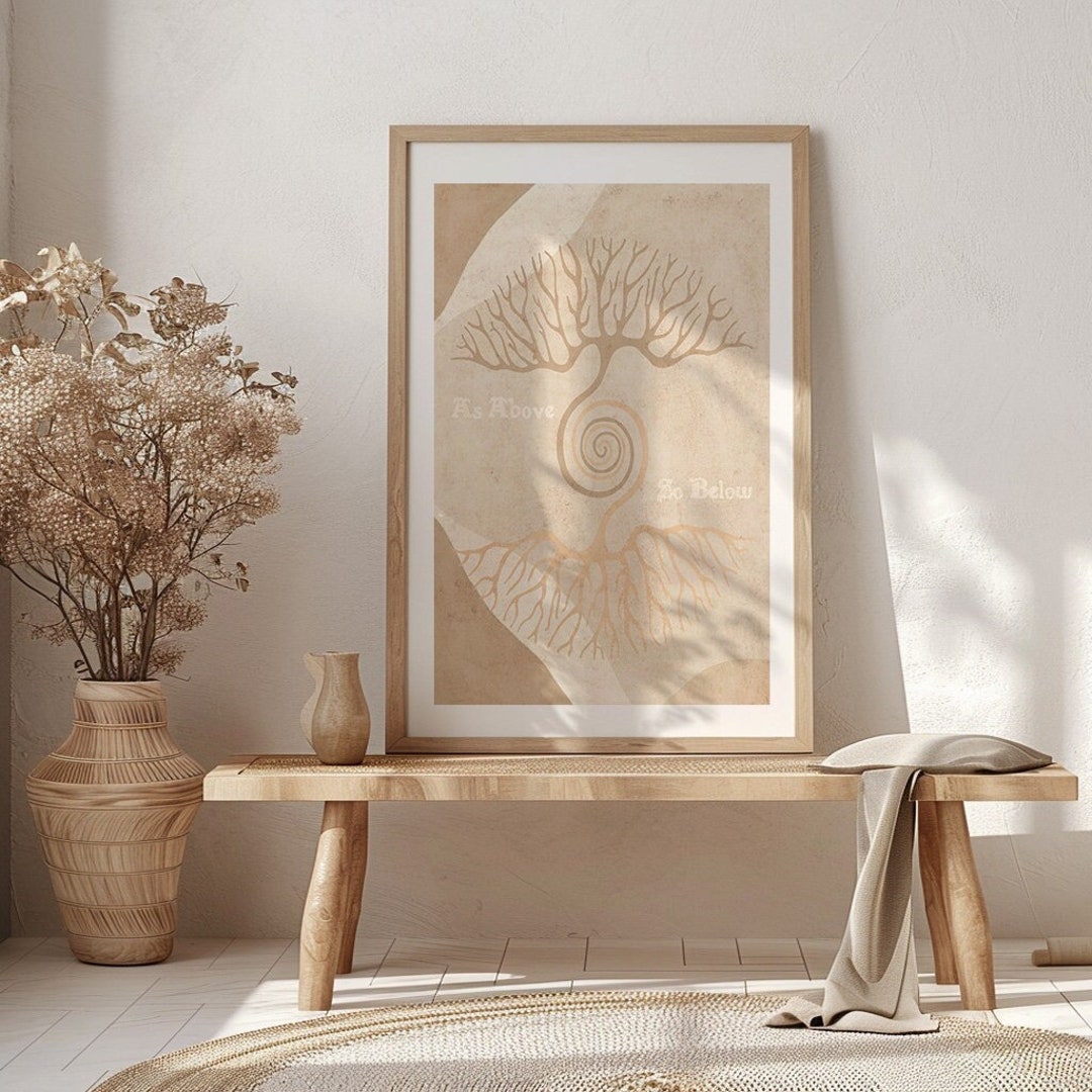 Wall Art Netural Abstract PRINTABLE Poster Spiritual Wall Print DIGITAL ...