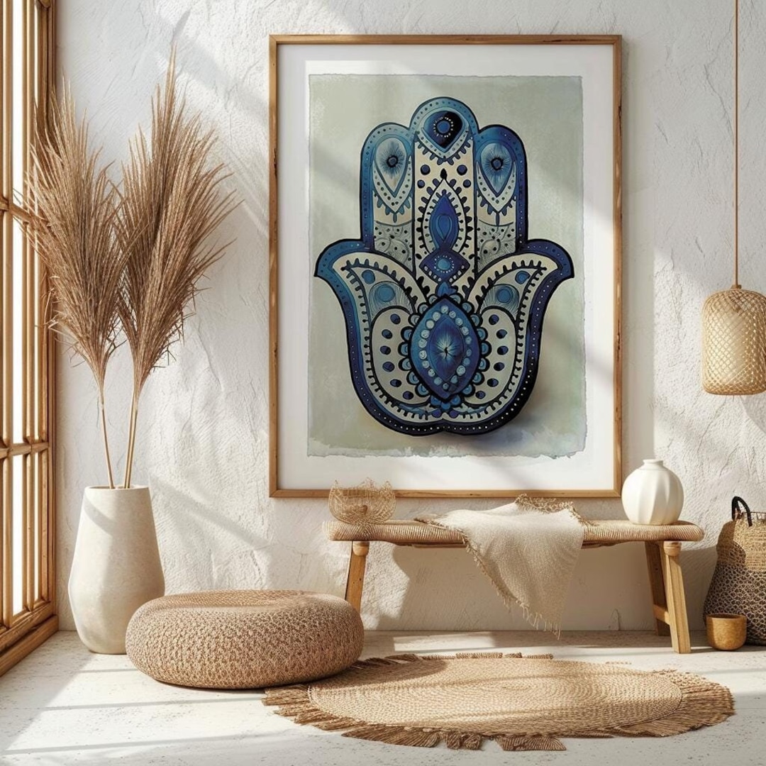 Jewish Hamsah Wall Art DIGITAL DOWNLOAD Judaica Print Housewarming Gift ...