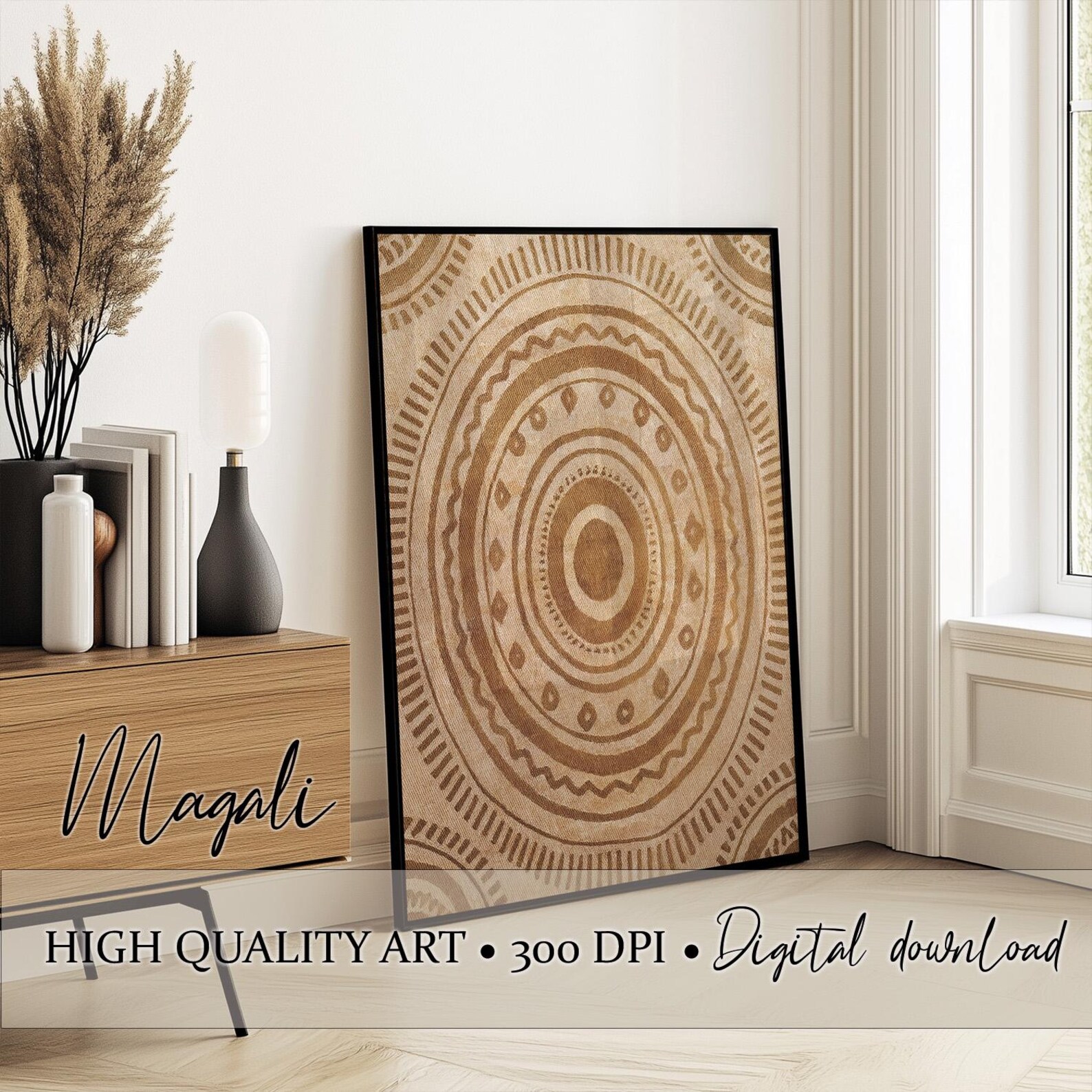 Boho Art Tribal PRINTABLE Pattern Wall Decor DIGITAL DOWNLOAD African ...