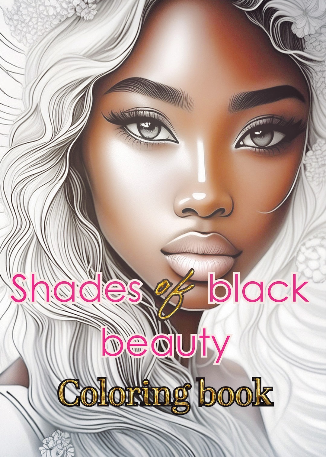 Black Beauty Coloring Book DIGITAL DOWNLOAD Coloring Page Black Women ...