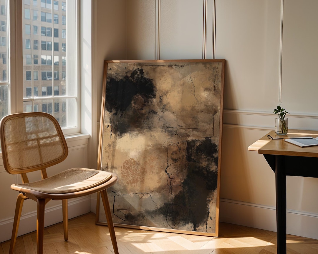 Abstract Painting Muted Colors Wall Art PRINTABLE Decor Minimalistic ...
