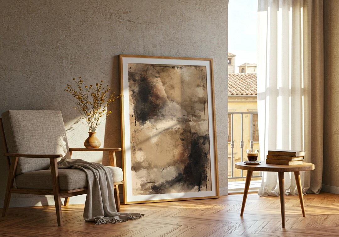 Abstract Painting Muted Colors Wall Art PRINTABLE Decor Minimalistic ...