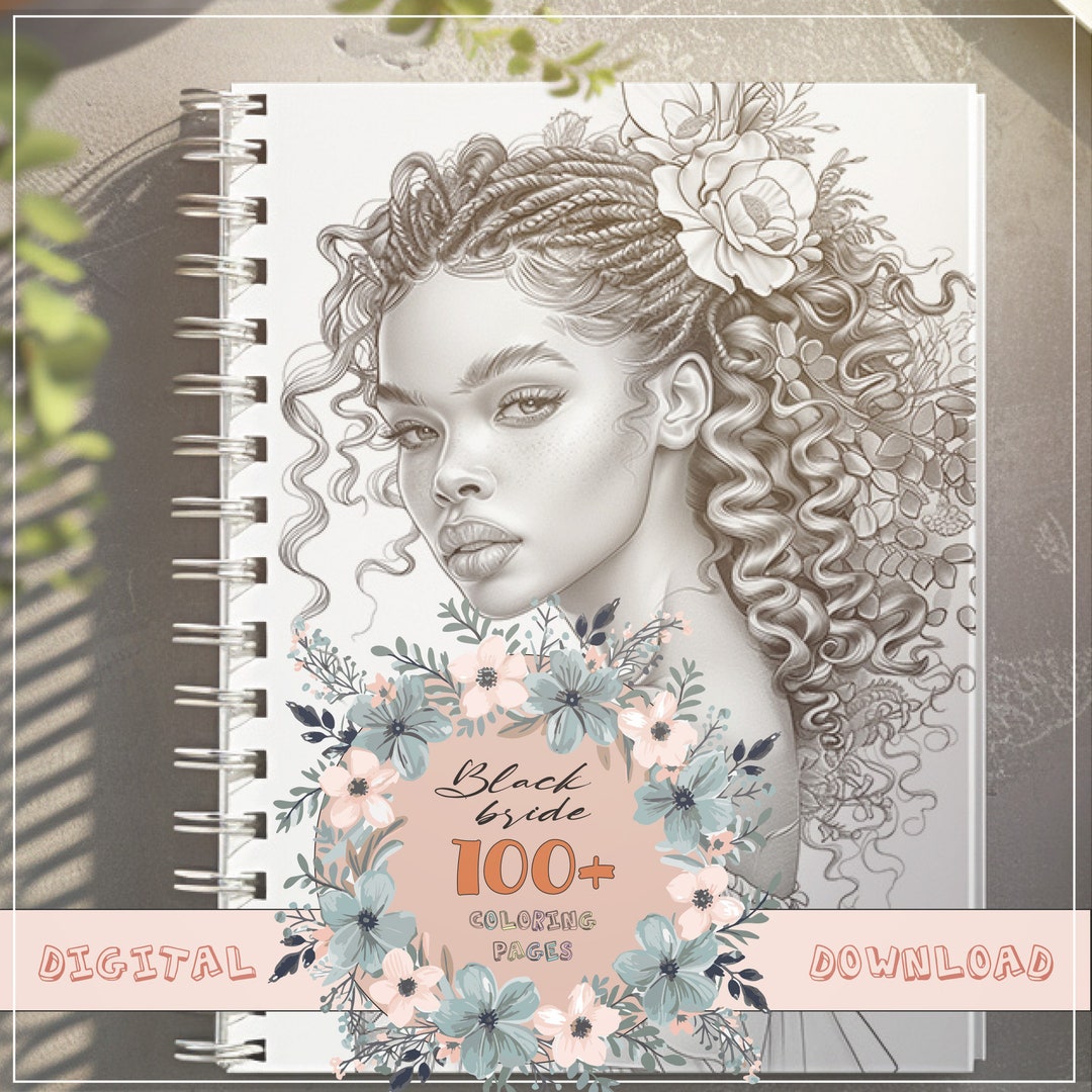 Black Women Coloring Pages Digital Download Bundle Coloring Book For