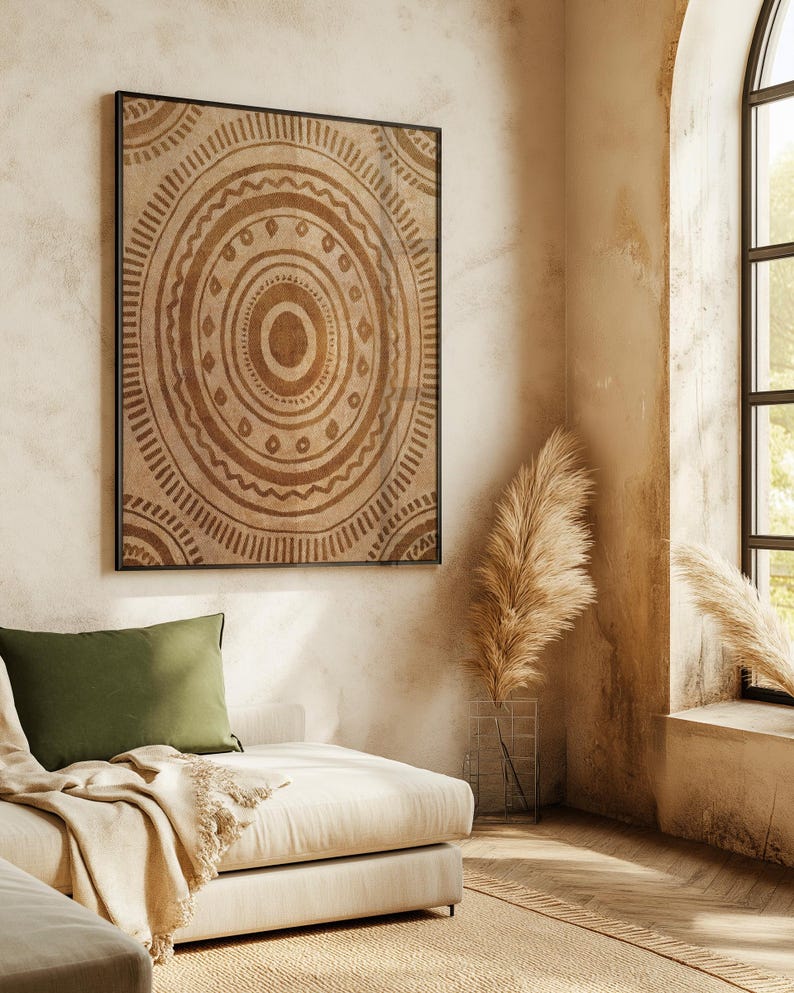 Boho Art Tribal PRINTABLE Pattern Wall Decor DIGITAL DOWNLOAD African ...