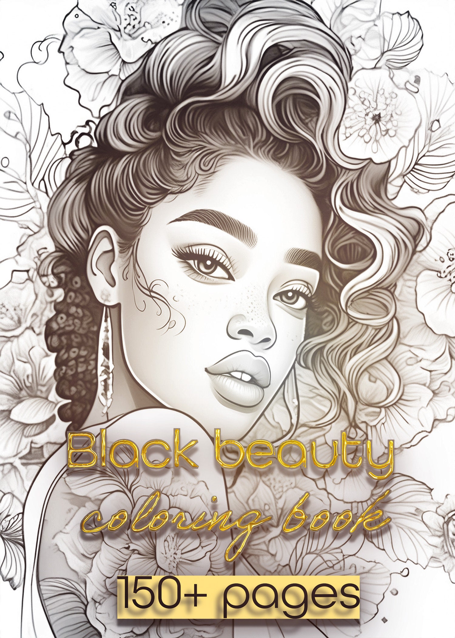 DIGITAL DOWNLOAD Coloring Book Beautiful Black Women Coloring Page ...