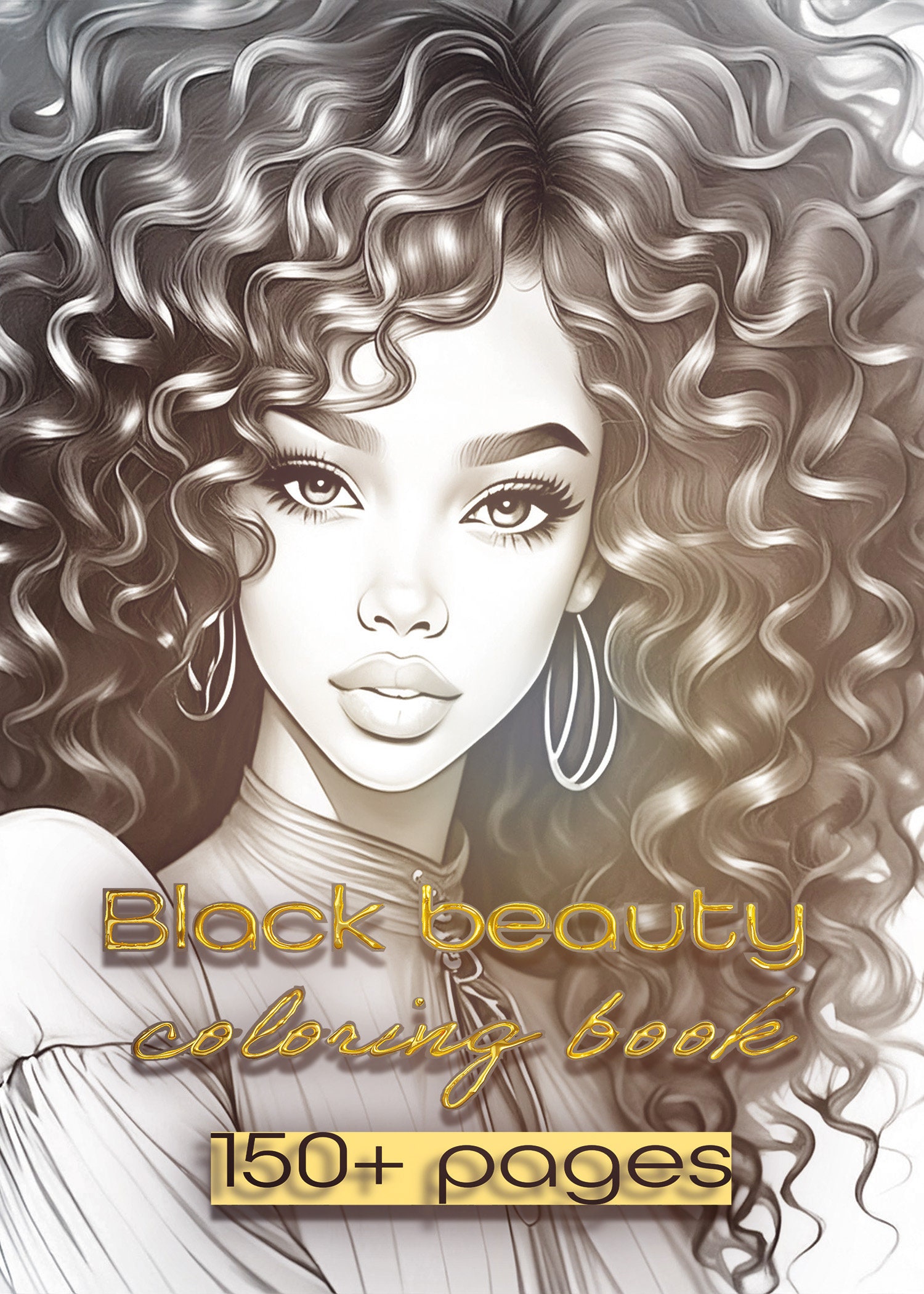 DIGITAL DOWNLOAD Coloring Book Beautiful Black Women Coloring Page ...