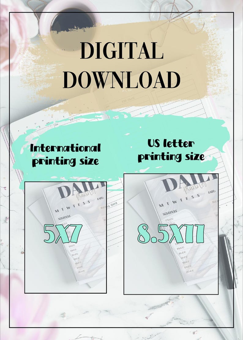 PRINTABLE to Do List Black Women Planner Print DIGITAL DOWNLOAD Black ...