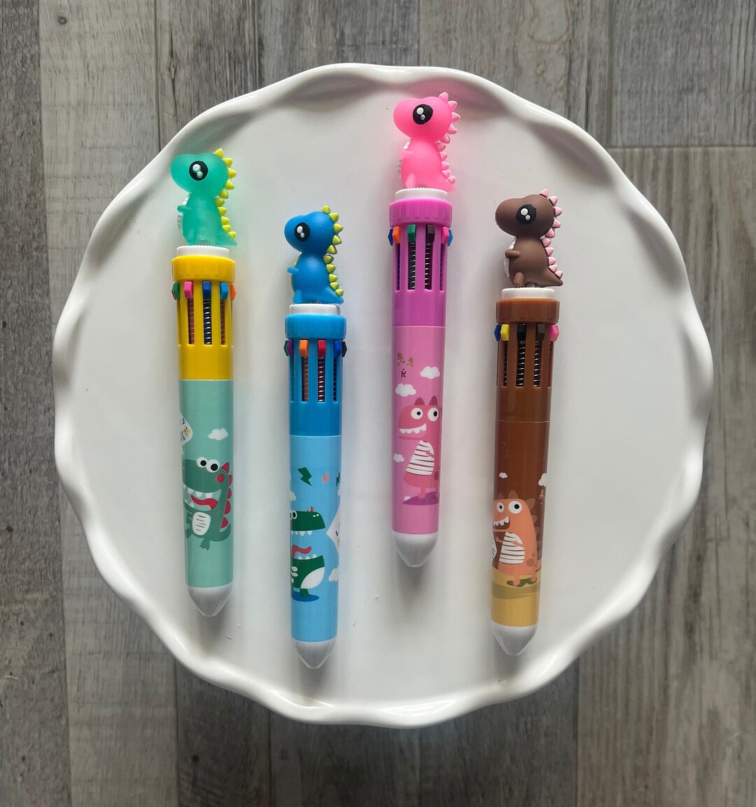 Multi Color Pens Kawaii Kids 10 Colors School Item Stationery - Etsy