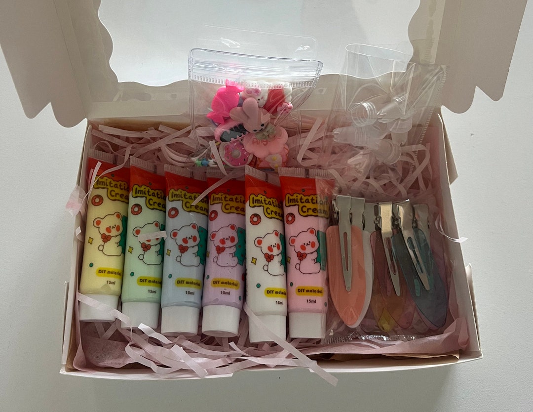 Simulation Cream Glue Hair Clips Diy Kit - Etsy