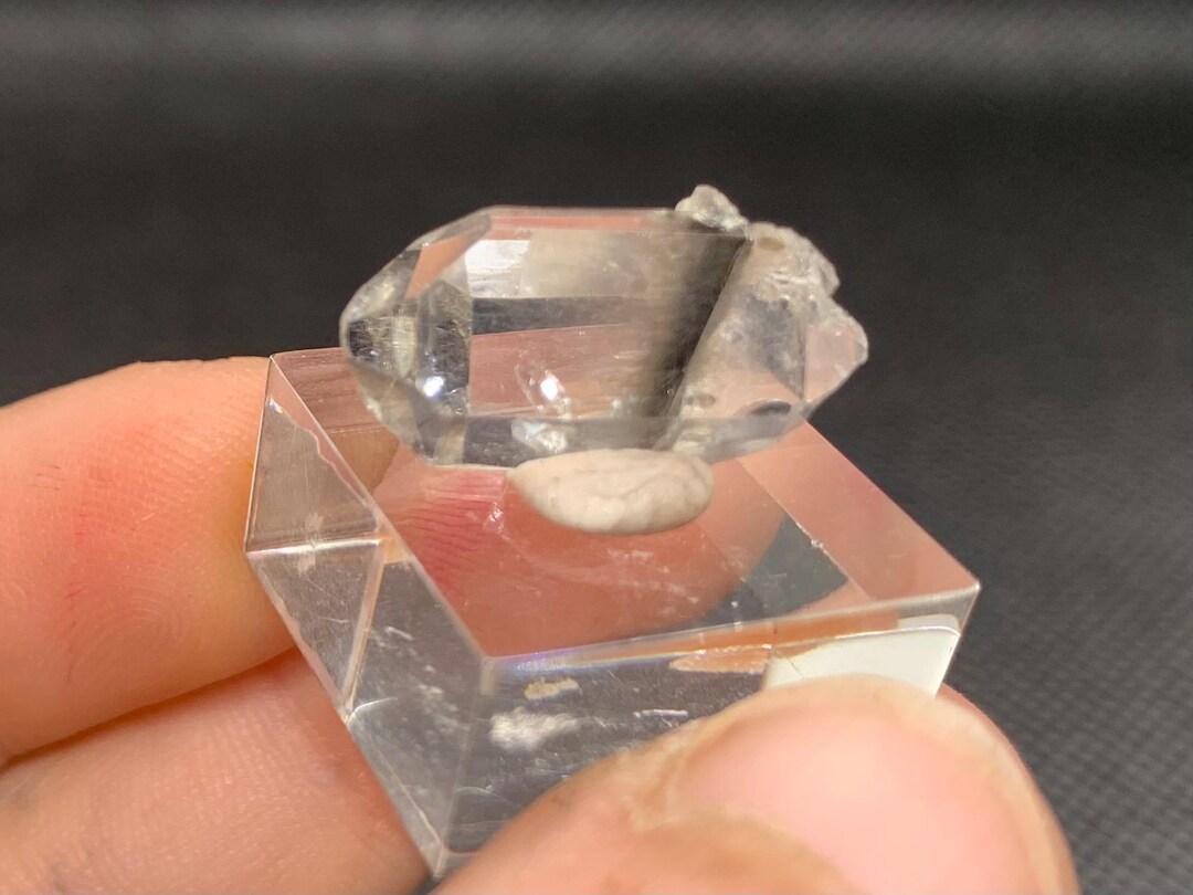 Brookite in Quartz, Rare Mineral Specimen, Silver Rutile Quartz Point ...