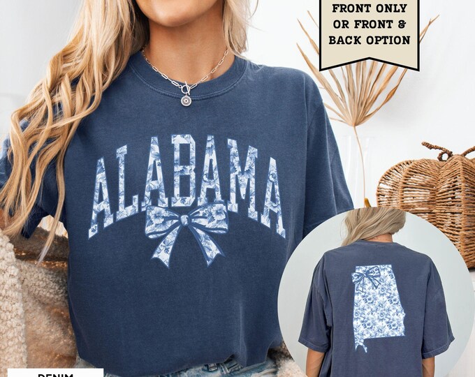 Alabama Hand Embroidered Sweater - Etsy