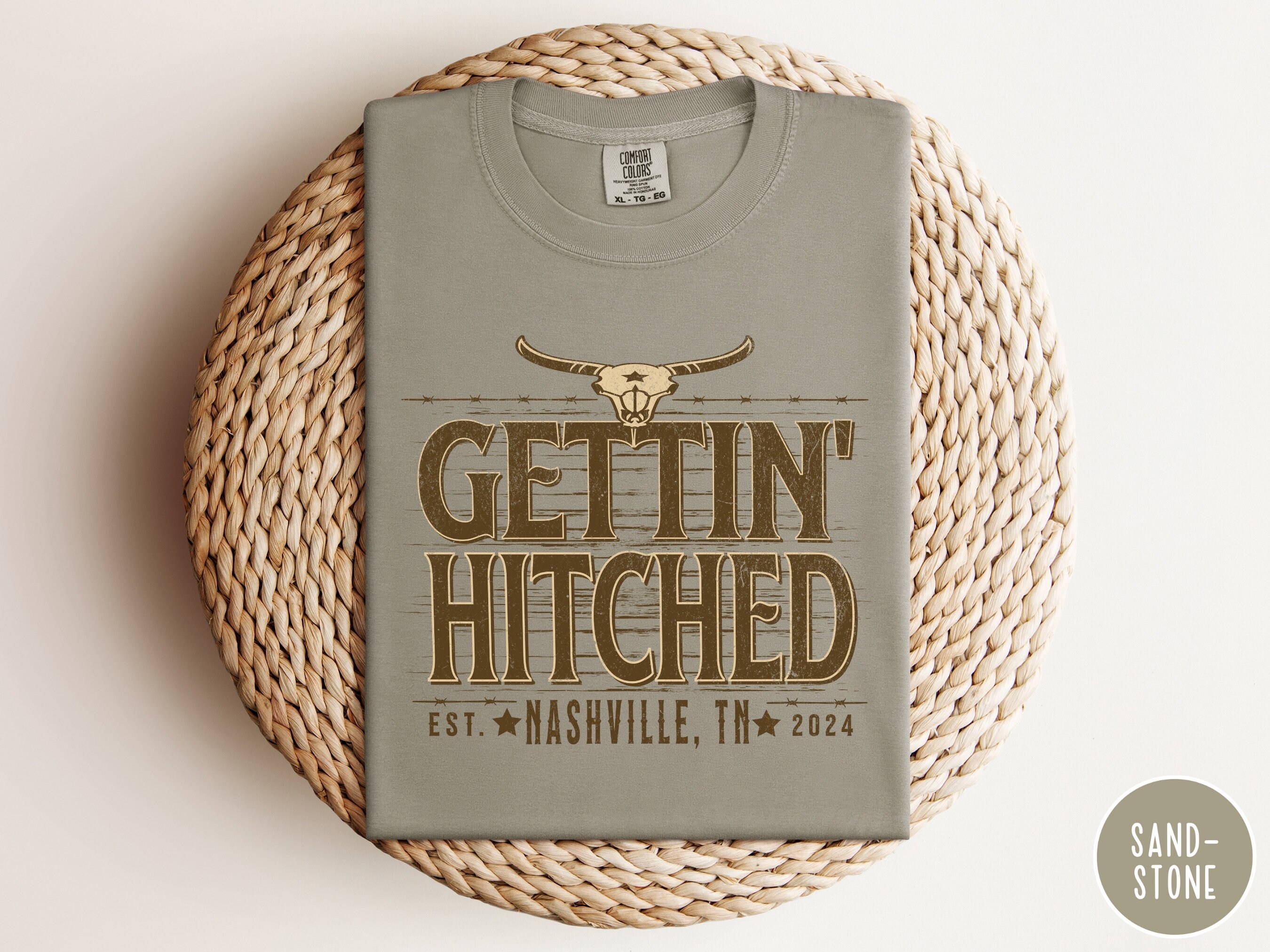 Getting Hitched Getting Rowdy Bachelor Party Shirt Custom Western Guys ...