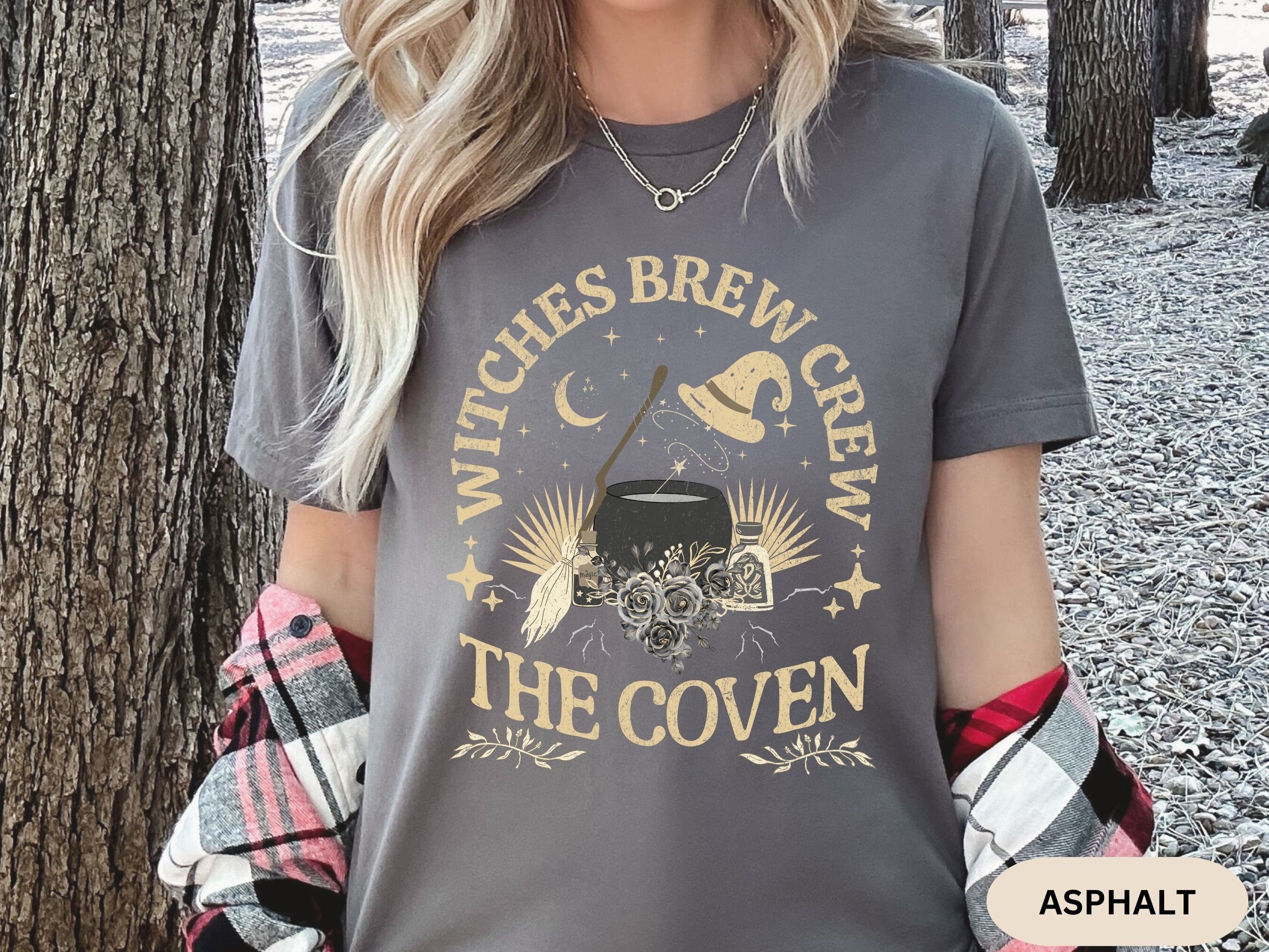 Brides Coven Bachelorette Party T-shirt Witches Brew Crew Celestial ...