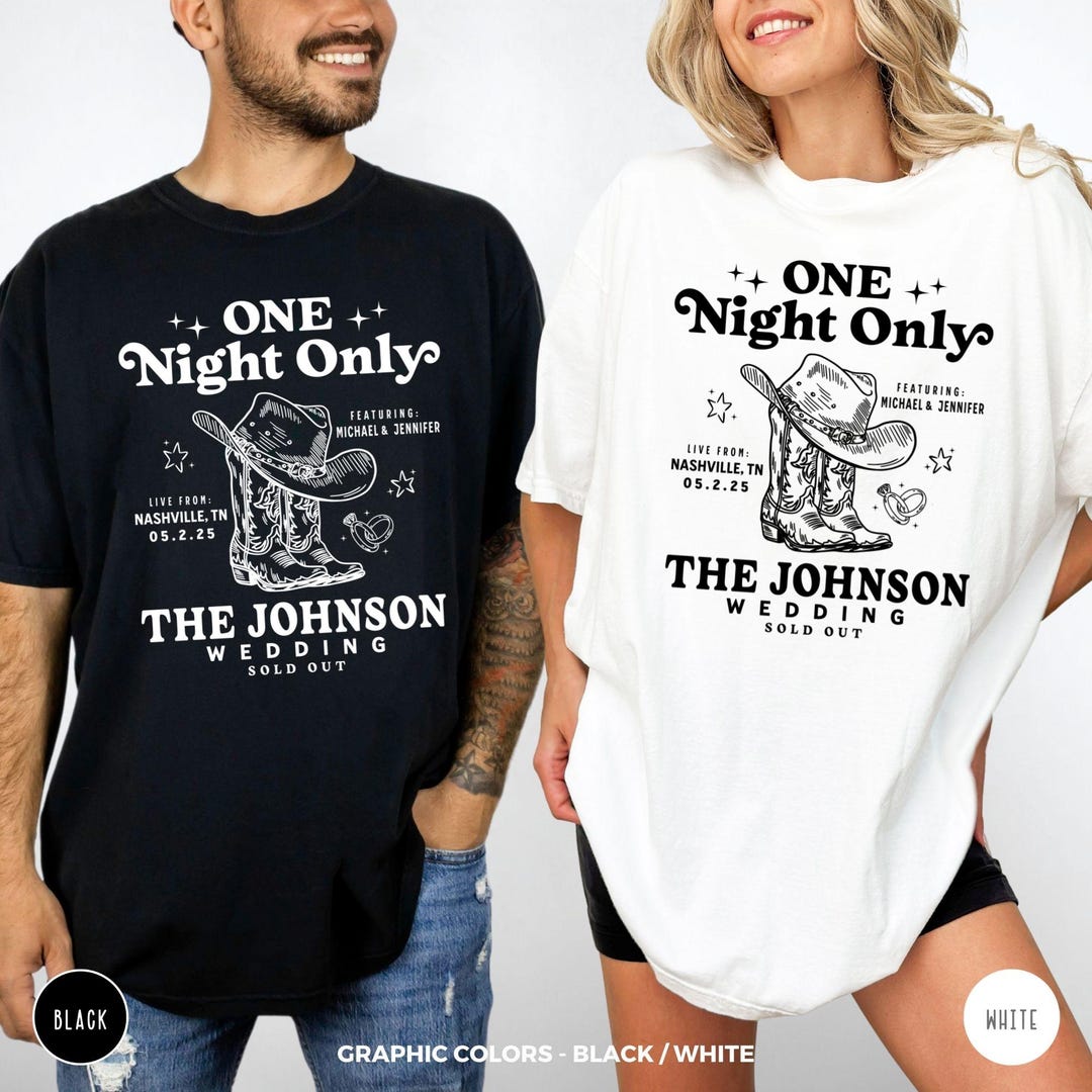 Personalized Western Wedding Shirts Custom Location Bridal Party Tshirt ...