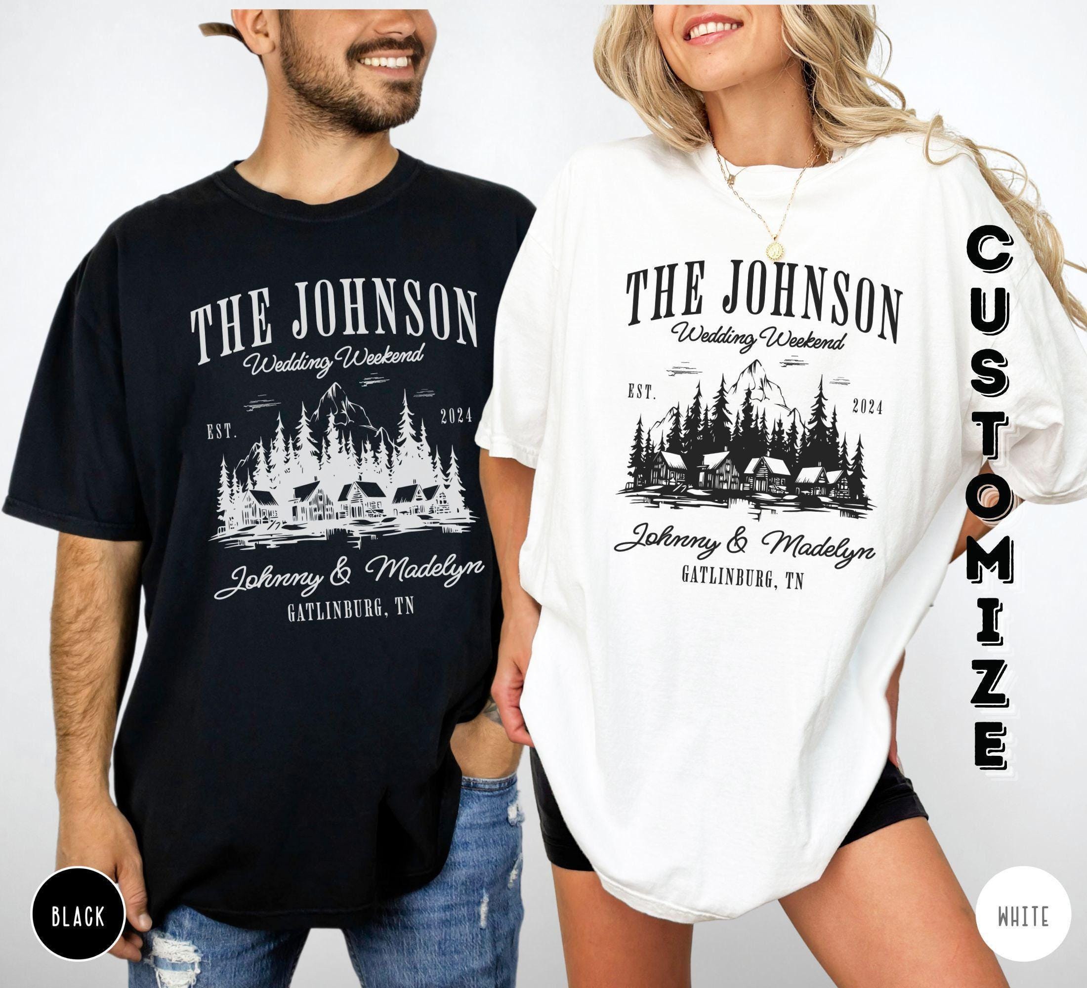 Personalized Wedding Weekend Shirts Custom Location Wedding Guest Gift ...