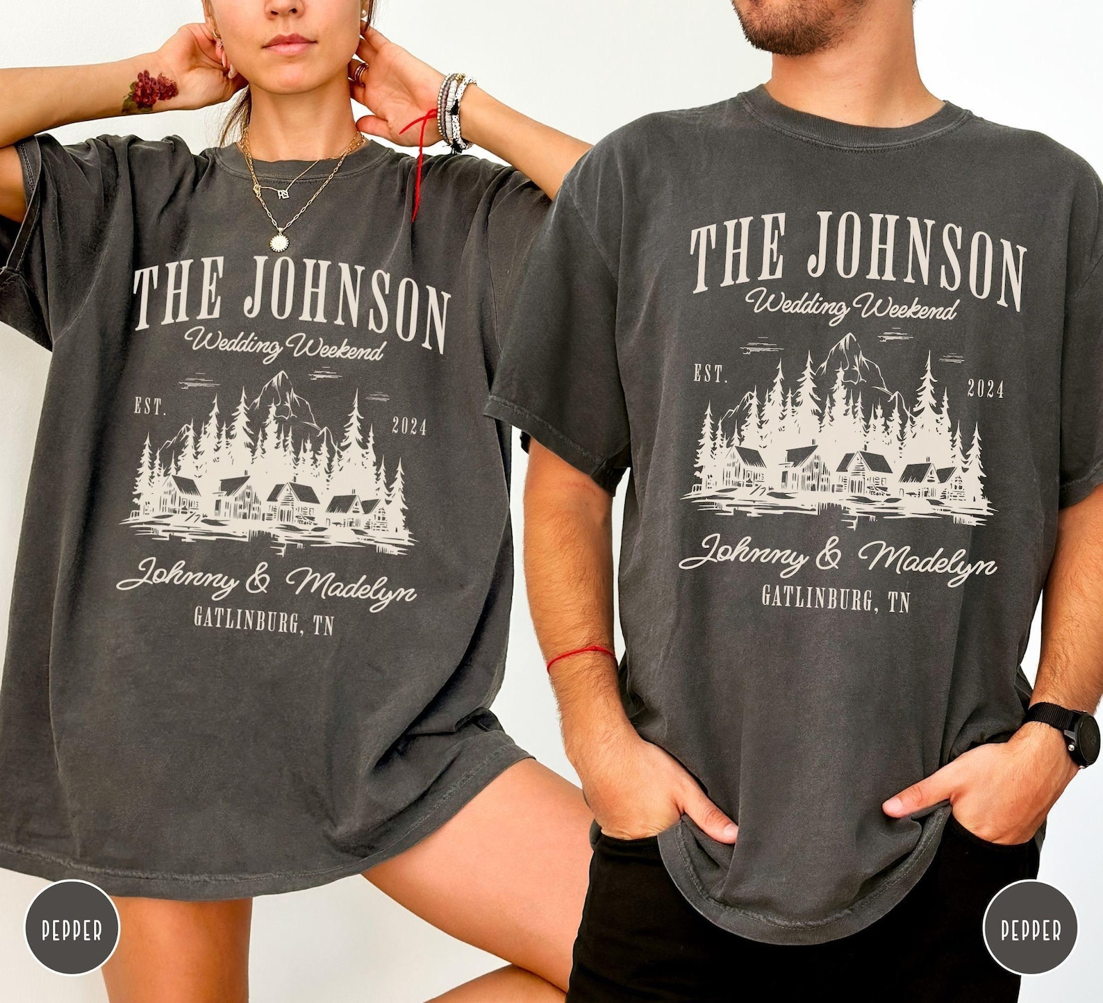 Personalized Wedding Weekend Shirts Custom Location Wedding Guest Gift ...
