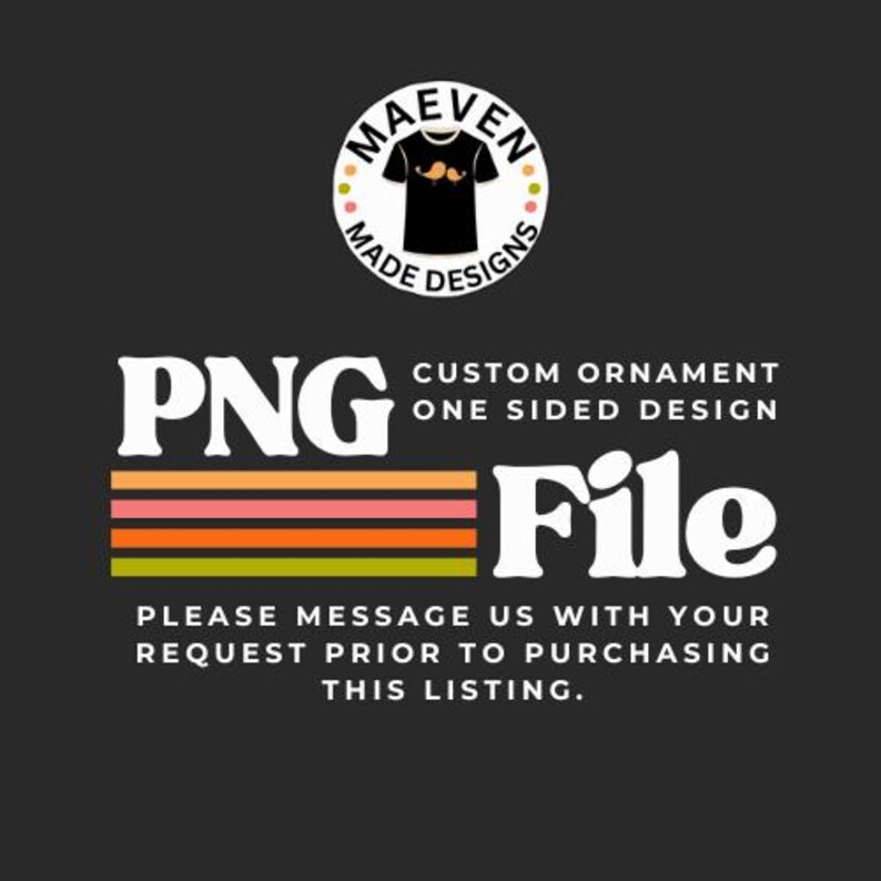 Ornament PNG File - One Sided Design - Etsy