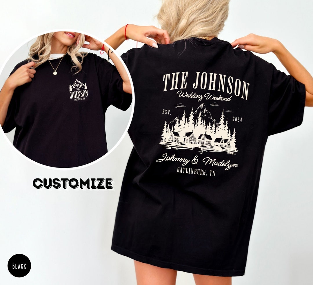 Personalized Wedding Weekend Shirts Custom Location Wedding Guest Gift ...