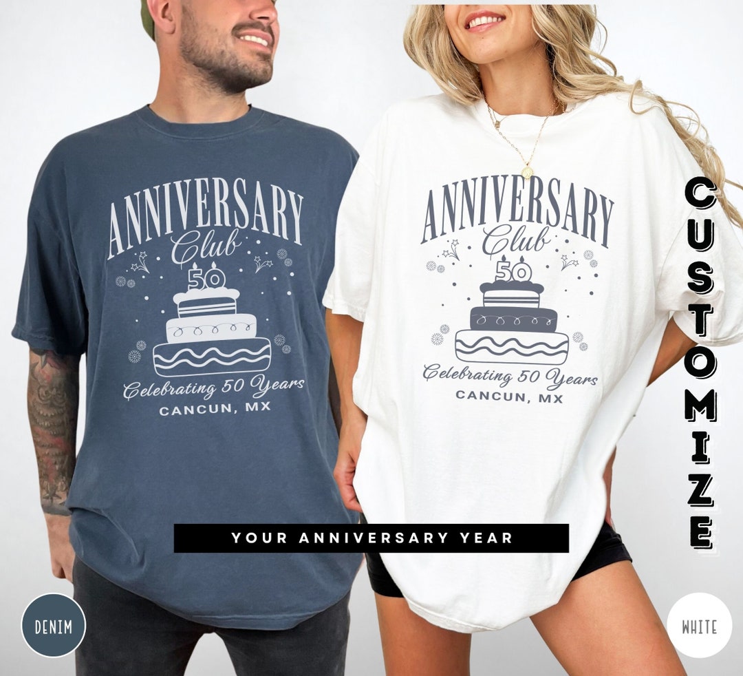 Custom Anniversary Shirt for Couples Anniversary Gift Personalized ...