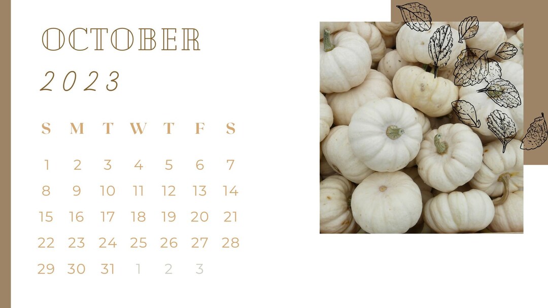 Digital Month Calendar - Etsy