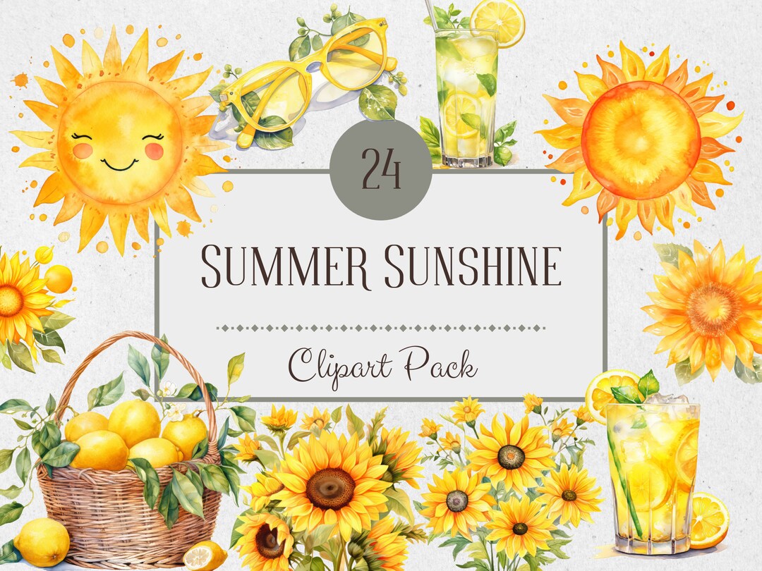 Vacation Clipart,summer Clipart Png,tropical Clipart,watercolor Summer ...