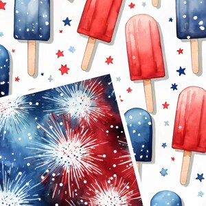 4th of July Digital, Stars and Stripes, 4th of July Papers, Usa Digital ...