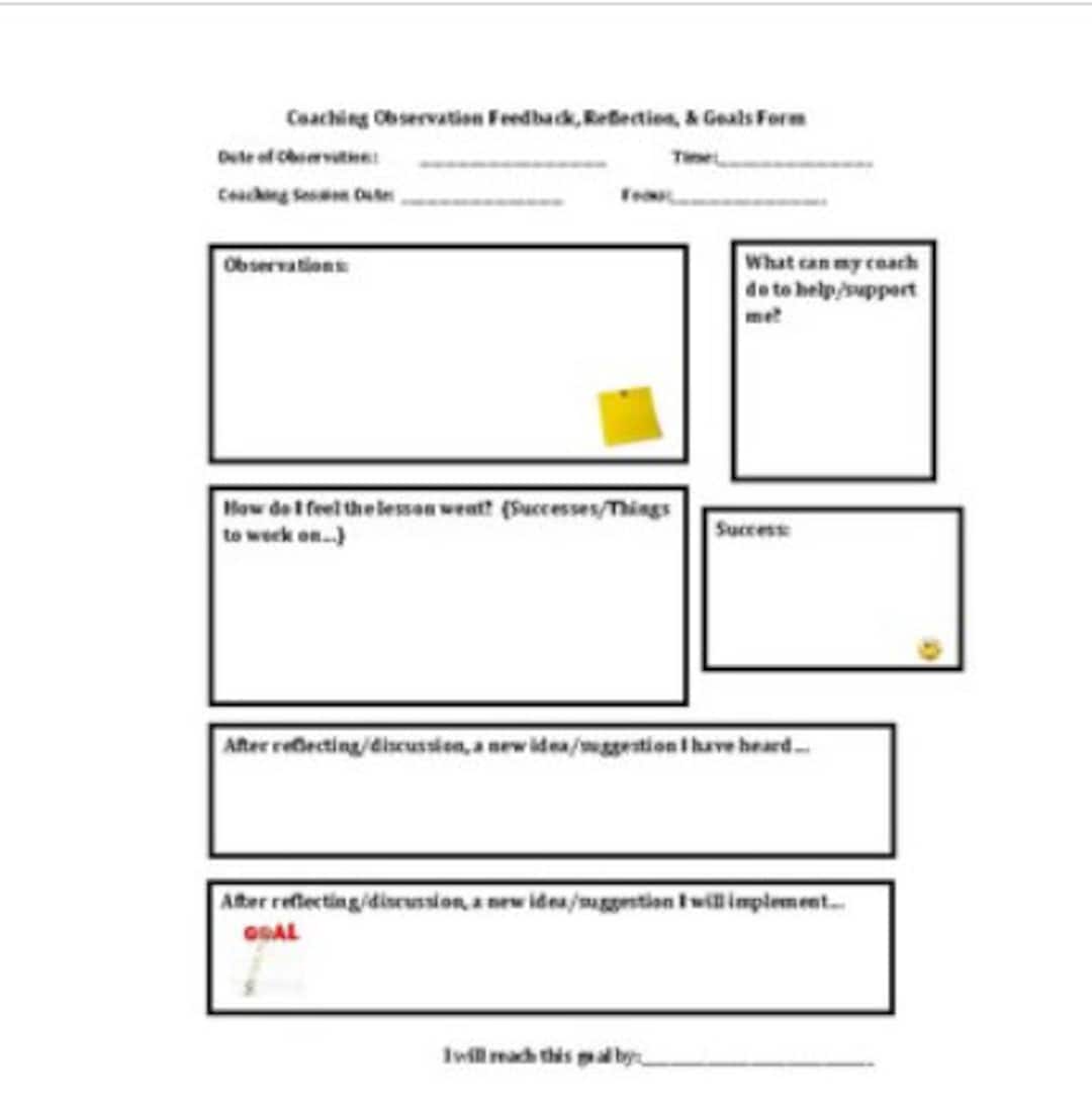 Instruction/observation Feedback Form 4 - Etsy